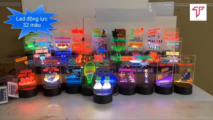 Led động lực, Tranh led văn phòng, châm ngôn tuổi trẻ, tranh led 7 màu ...