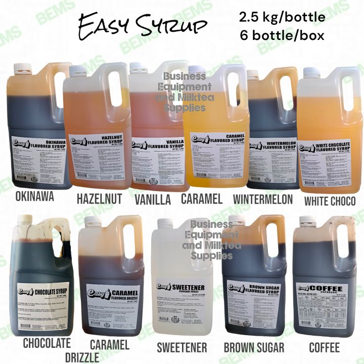 EASY FLAVORED CONCENTRATED FRUIT Syrup for milktea coffee espresso ...