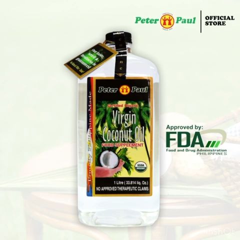 Peter Paul's Organic Virgin Coconut Oil VCO 1 LITER | Lazada PH