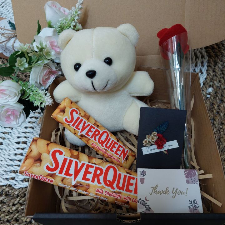 Hadiah / Gift Box Boneka Mini Bear Coklat Kado Ulangtahun Valentine ...