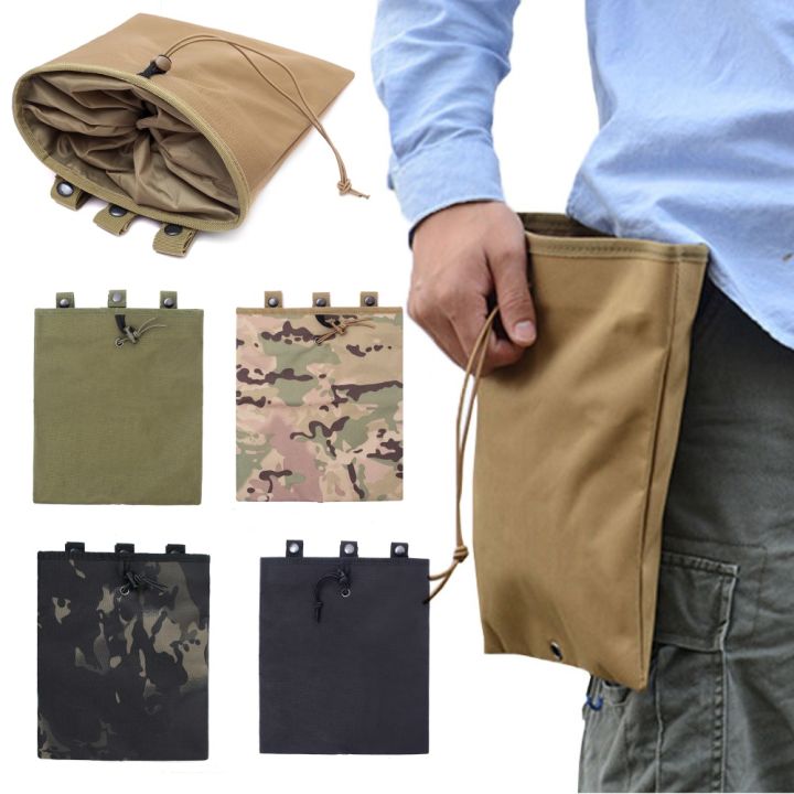 Large Tactical Molle Magazine Dump Drop Pouch EDC Recovery Waist Bag ...