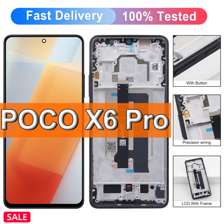 6.67" AMOLED TFT Poco X6 Pro Screen for Xiaomi Poco X6 Pro 2311DRK48G ...