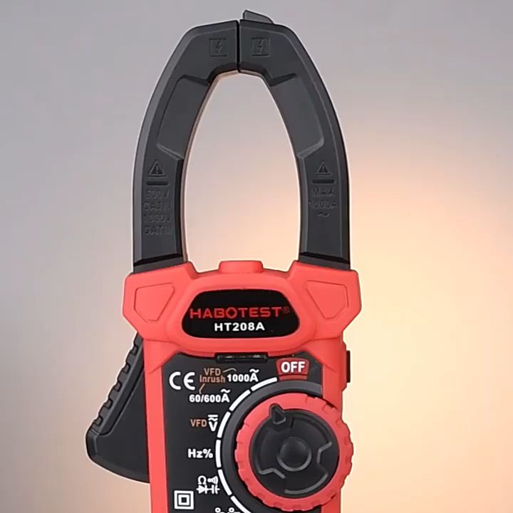 【Dari Jakarta】HABOTEST HT208AD Meteran Klem Digital 6000 Hitungan True ...