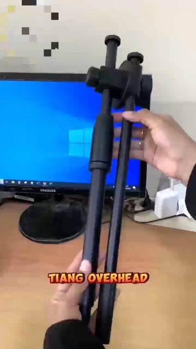 KV Overhead Phone Stand + Led Lampu Stand Holder Phone Holder Bracket ...