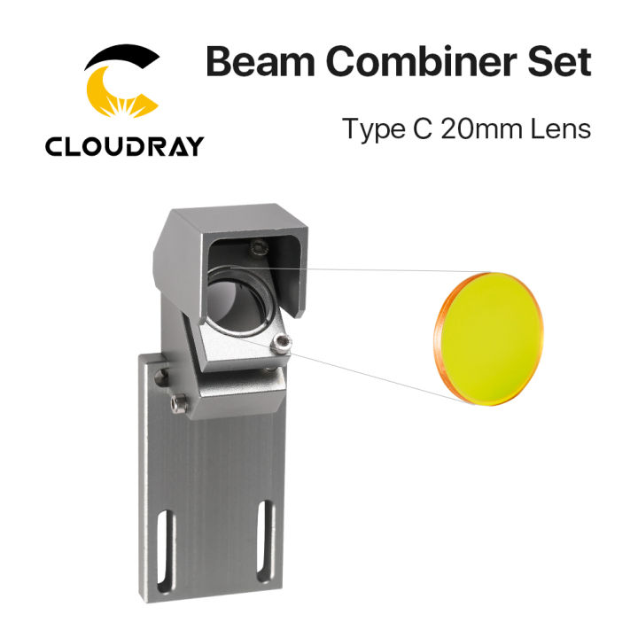 Cloudray New Arrival Beam Combiner Set 20mm ZnSe Laser Beam Combiner ...