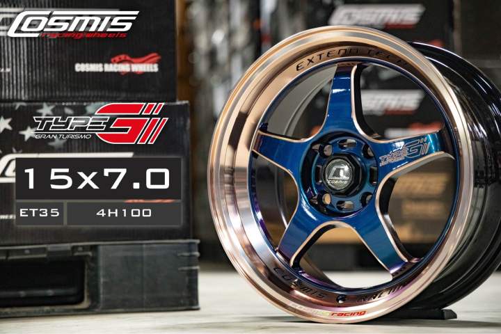ล้อแม็กซ์ Cosmis s1 Type R ขอบ 15 4/100 สีลิมิเตด สวย สปอร์ต ปบบ ไม่ซ้ำ ...
