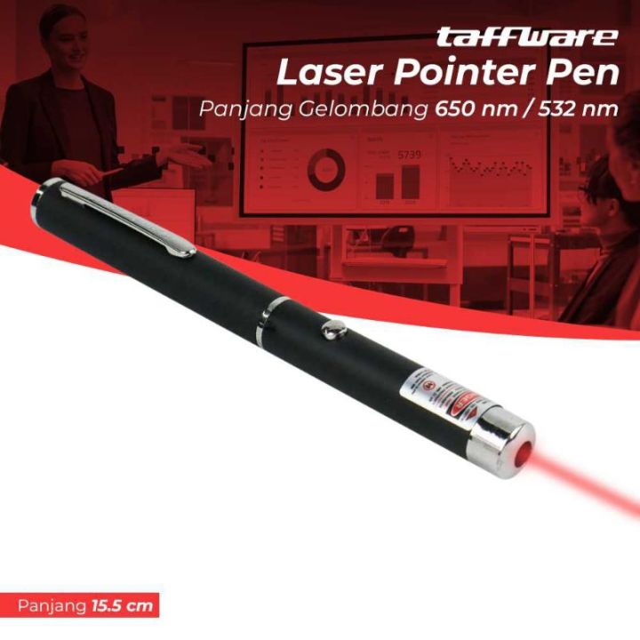 Taffware Laser Pointer Pen Presentasi High Power Baterai AAA - ZY0001 ...