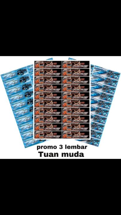 promo setiker bus 3 lembar 3 motif setiker tempelan bis | Lazada Indonesia