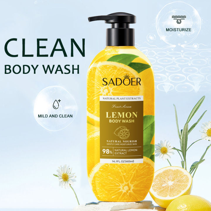 Lemon Scented Body Wash Refreshing Moisturizing Long Lasting Deep ...