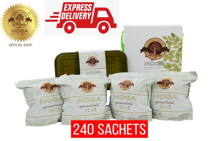 HOGA Gaharu Tea| Agarwood Herbal Tea(240TB) | 贺嘉沉香茶 | Organic Tea for ...
