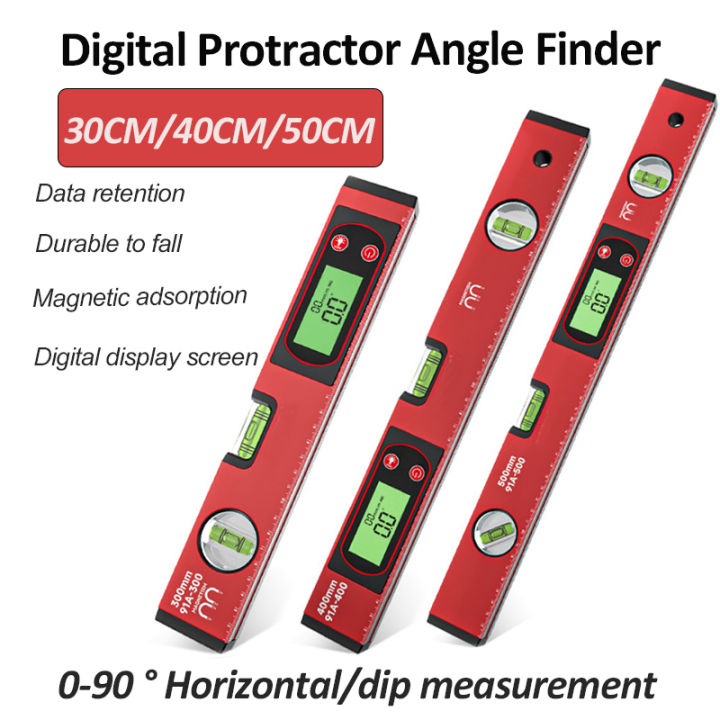 Digital Protractor Angle Finder Inclinometer Spirit level Bubble ...