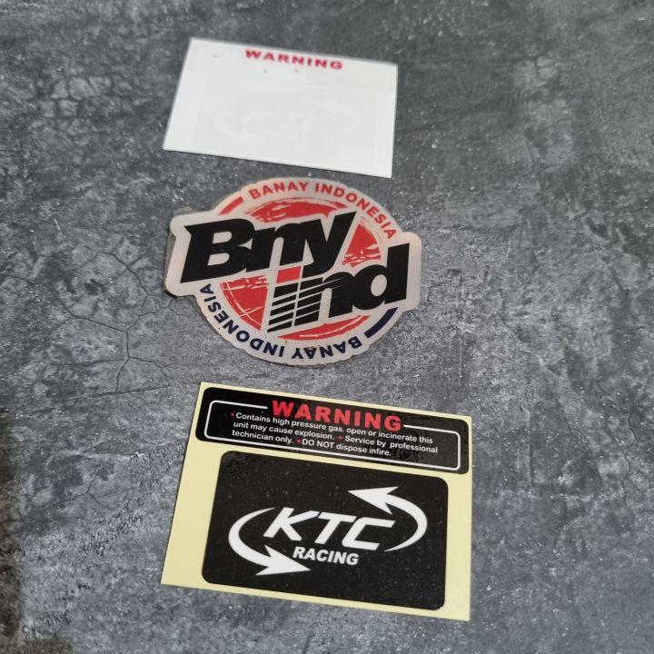 Sticker Stiker KTC RACING Dan Warning Transparan | Lazada Indonesia