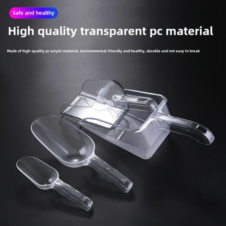 Thickened Acrylic Ice Scoop Plastic Shovel for Ice Maker Fall Resistant ...