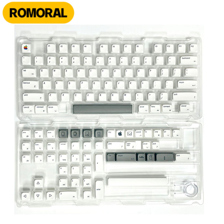 127 คีย์ PBT Keycaps ภาษาอังกฤษ KR/Ru/Ja/Th ภาษาสําหรับ MAC Cherry MX ...