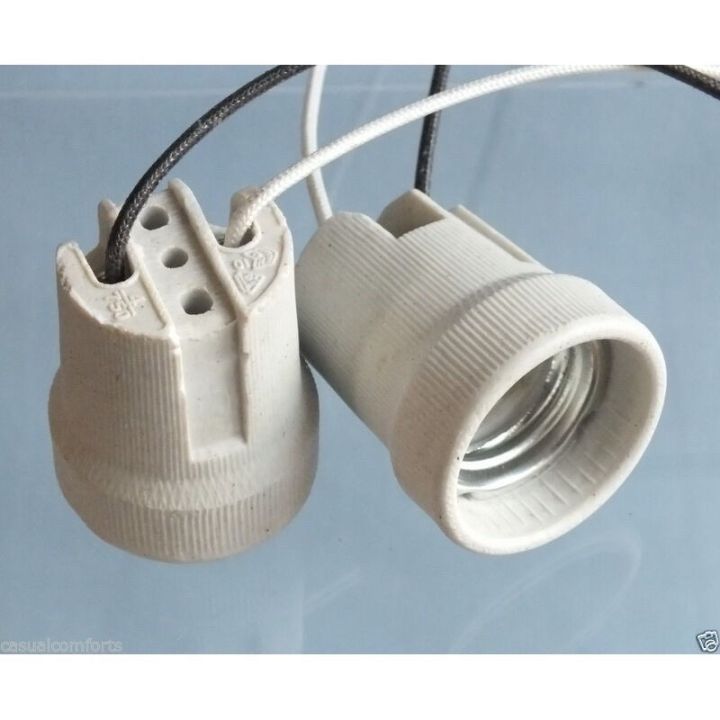 E27 PORCELAIN LAMP HOLDER CERAMIC WITH WIRE | Lazada
