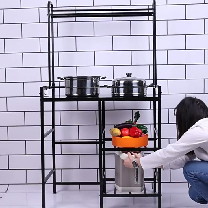 Kitchen Organizer Gas Stove Rack Stand With Cabinet Stainless Stove ...