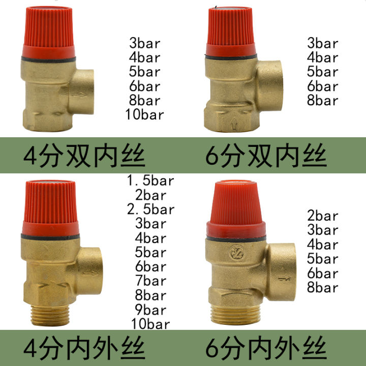 Safety Valve Brass Angle Type for Water Heater Automatic Pressure ...