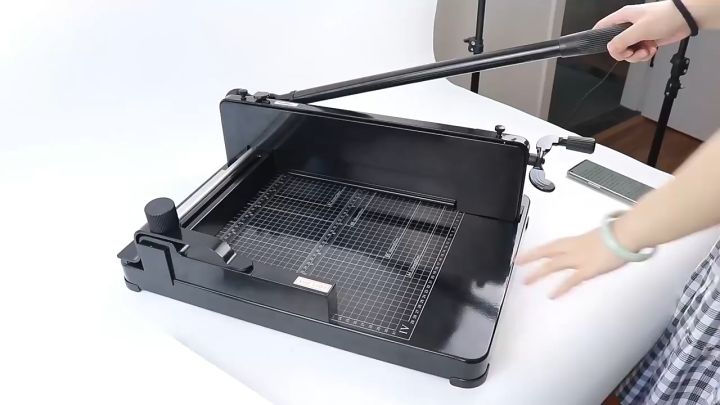Officom Heavy-Duty Ream Cutter Black A4/A3 Paper Cutting Machine Mass ...