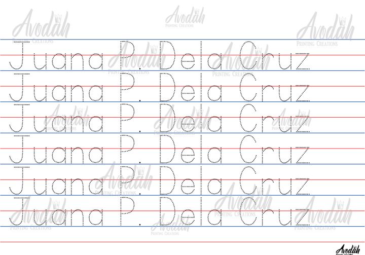 Tracing Pad Paper for kids 40 sheets includes Personalized Kid's name ...