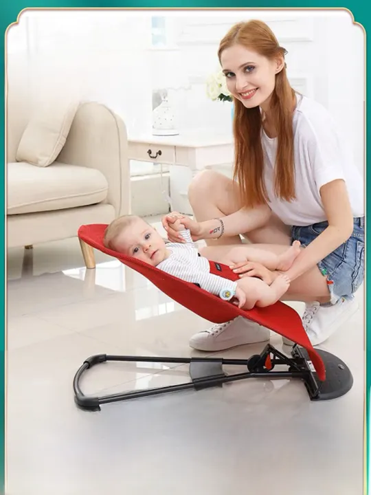 Foldable Baby Rocking Chair Sleeping Cradle Bed Infant Soothing Chair ...