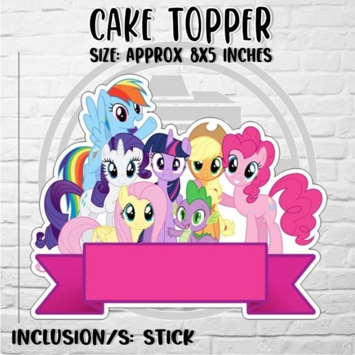 My Little Pony theme Cake Topper | Lazada PH