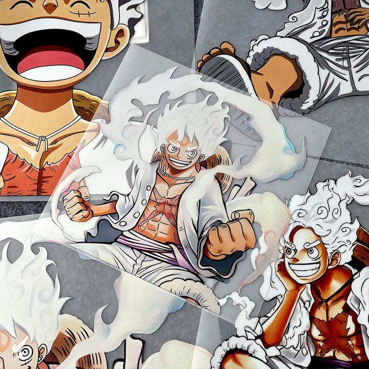 ONE PIECE Luffy Gear 5 Sticker Anime Vinyl Stickers Body Styling Auto ...