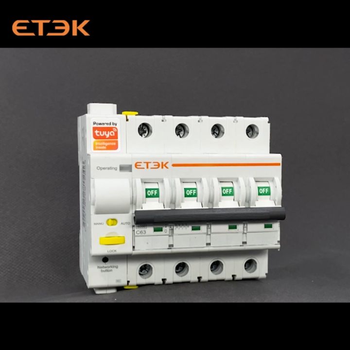 ETEK Tuya WIFI Smart Circuit Breaker MCB Smart Life รีโมทคอนโทรล ... ETEK Tuya WIFI Smart Circuit Breaker MCB Smart Life รีโมทคอนโทรล ...