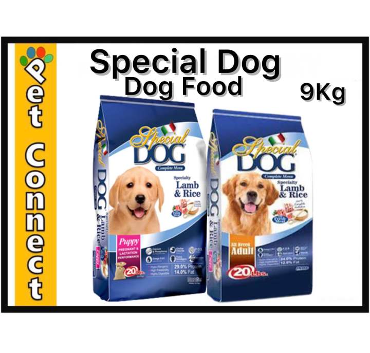 Special Dog Adult or Puppy 9Kg 20lbs Bag Original Pack Lamb & Rice ...