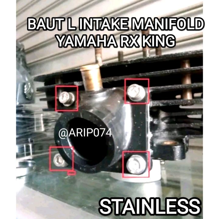 [COD] BAUT L MANIFOLD RX KING BAUT L STAINLESS INTEK YAMAHA RX KING ...