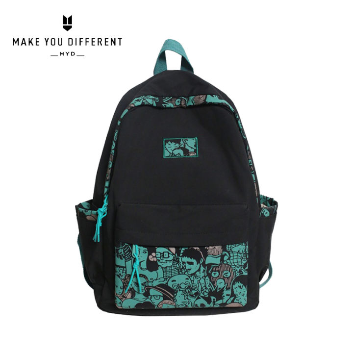 MYD Backpack for women high school bag teenager couple backpacks ...