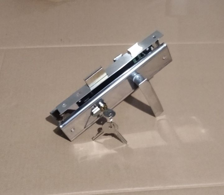 KUNCI PINTU PLAT UKURAN BESAR 25 CM KOMPLIT/HANDLE PINTU PLAT 25 CM ...