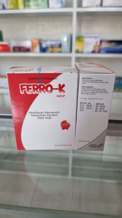 FERRO K DROP PERBOX ISI 15ML.. EXP AGT 22 | Lazada Indonesia