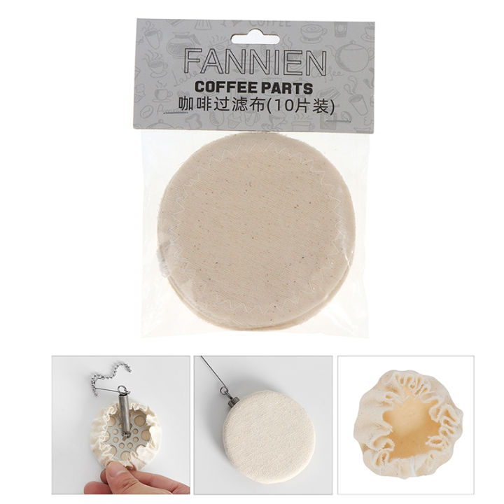 10Pcs/Set Siphon Cloth Coffee Filters Cloth Suitable for Installing ...