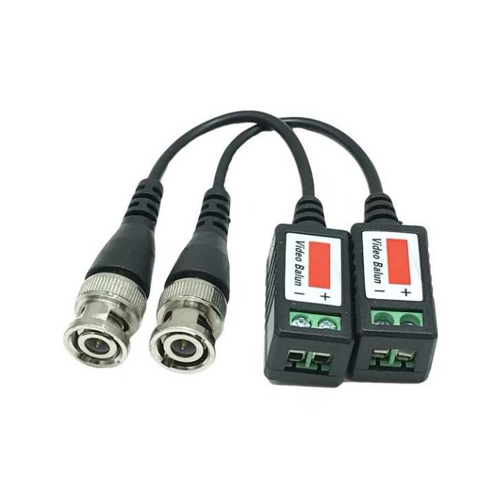 VIDEO BALUN UTP UNTUK CCTV AHD TVI CVI ANALOG JACK VIDEO BALUN | Lazada ...