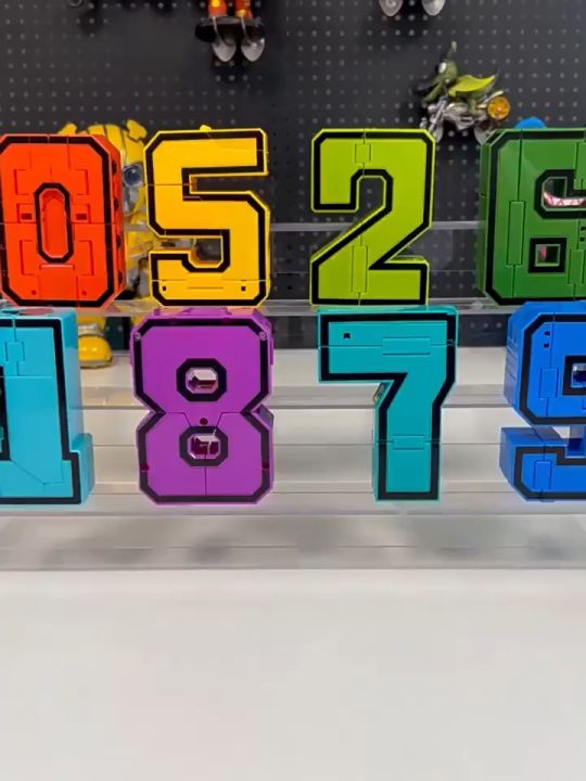 Large Transforming Numbers Robot Transforming Numbers 0-9 Transforming ...