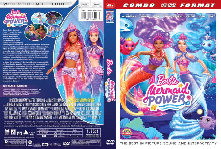 KASET DVD FILM ANIMASI TERBARU 2022: BARBIE MERMAID POWER | Lazada Indonesia