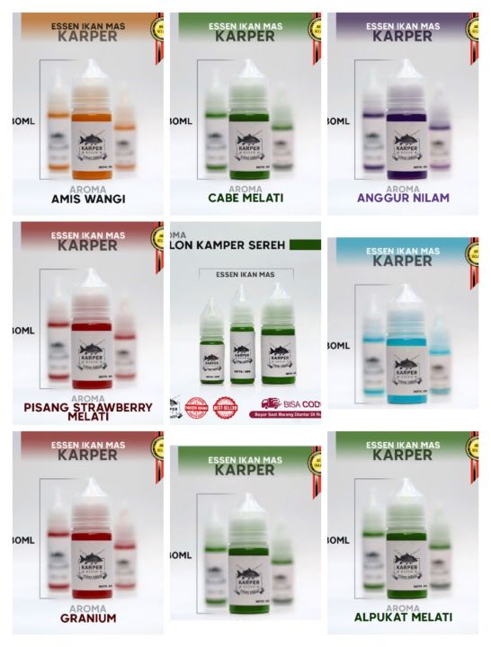 ALL ESSEN IKAN KARPER OPLOSAN ALL VARIAN READY ON PIC UMPAN IKAN ...