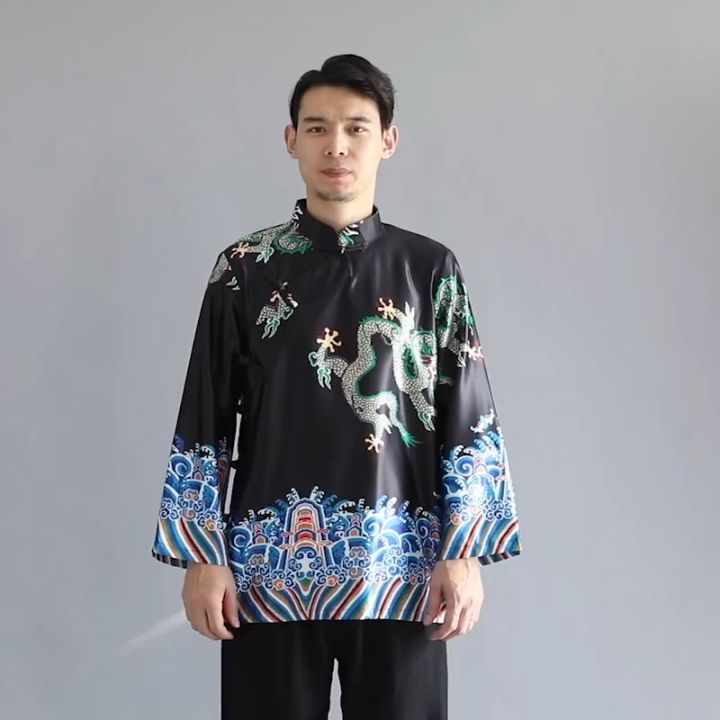 daidai (Ready Stock) CNY Chinese New Year Man Men Tang Suit Embroidery ...