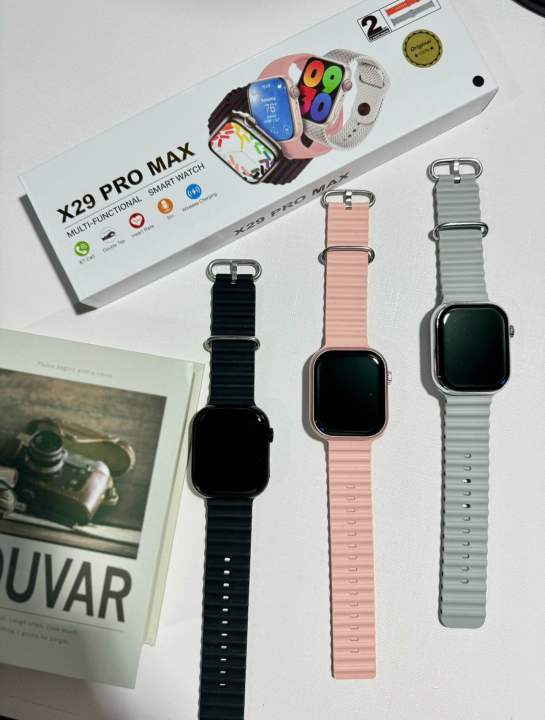 ใหม่ล่าสุด X29 Pro max สมาร์ทวอทช์ 2024 จอ45mm คู่มือภาษาไทย รับสายได้ ...