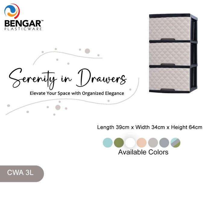 Bengar plastic ware drawer organizer plastic drawer clothes wardrobe ...