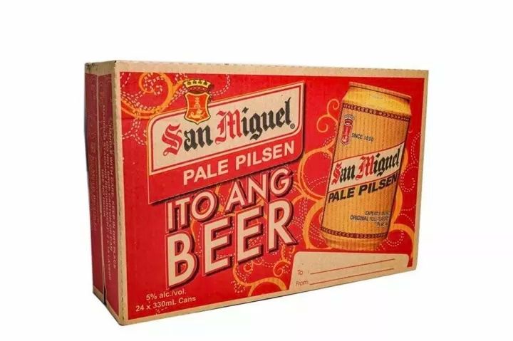 San Miguel Pale Pilsen in Can Box 330ML x 24 pcs | Lazada PH
