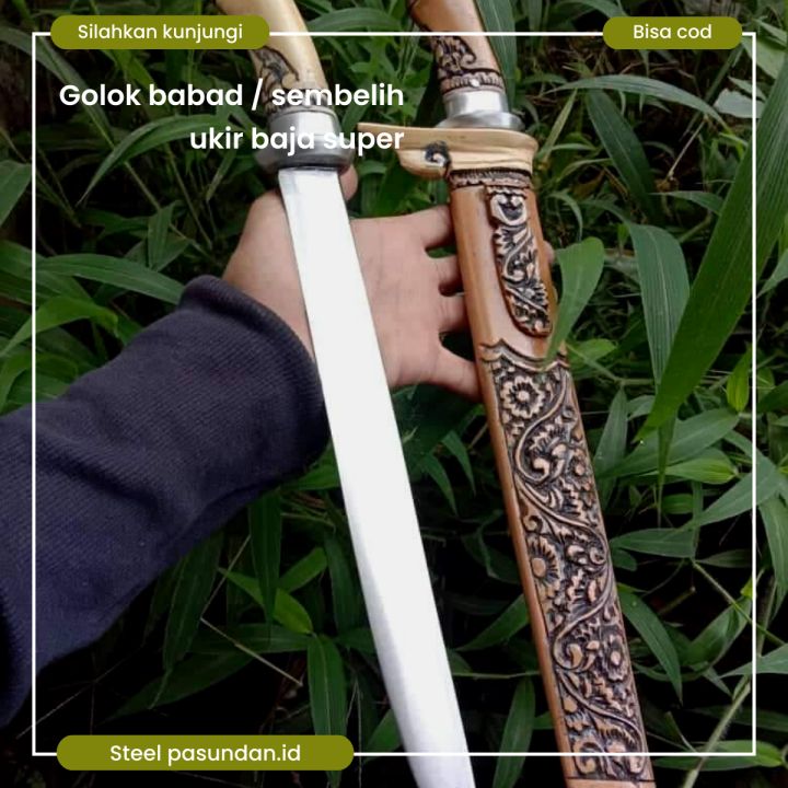 GOLOK UKIR BAJA PER GOLOK UKIR WAYANG UKIR GARUDA UKIR NAGA UKIR ...