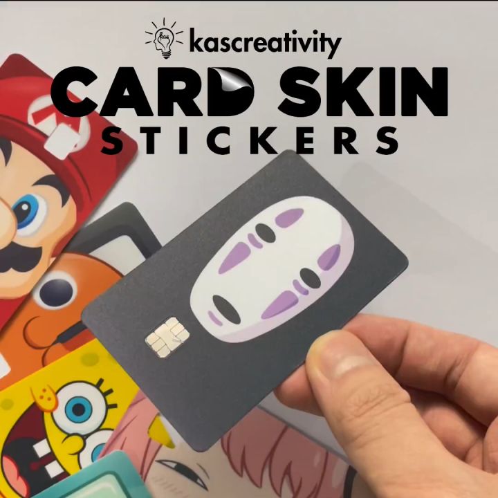 FANDOM FACES Card Skin Stickers (for ATM, Credit Debit, Beep Cards ...