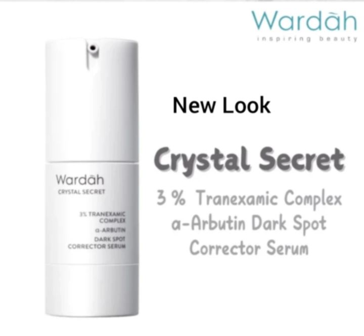 WARDAH CRYSTAL SECRET 3% TRANEXAMIC COMPLEX ALPA ARBUTIN DARK SPOT ...