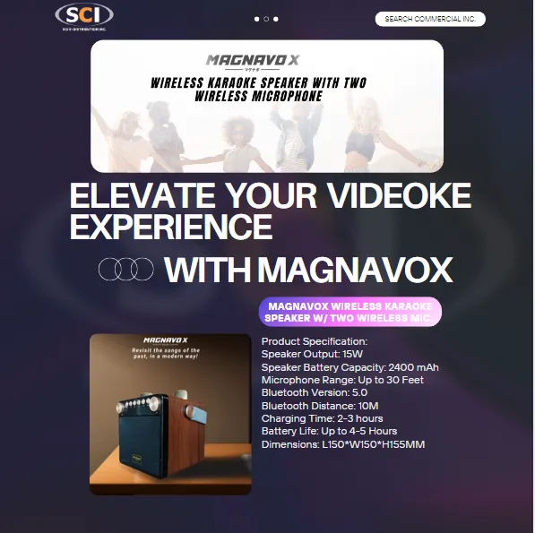 Magnavox Wireless Karaoke Speaker W/ Two Wireless Microphone | Lazada PH