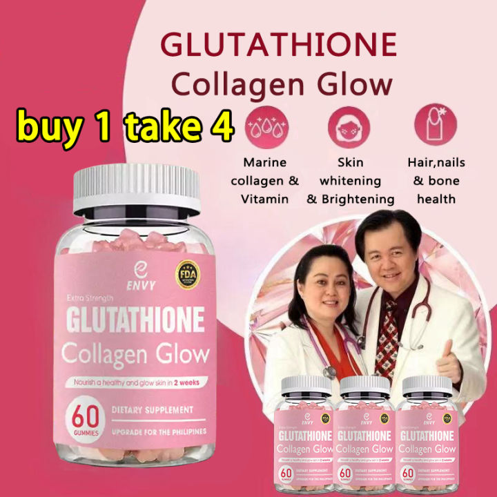 【Buy 1 take 4】Nature Glow Glutathione Collagen Glow Orignal Trawberry ...