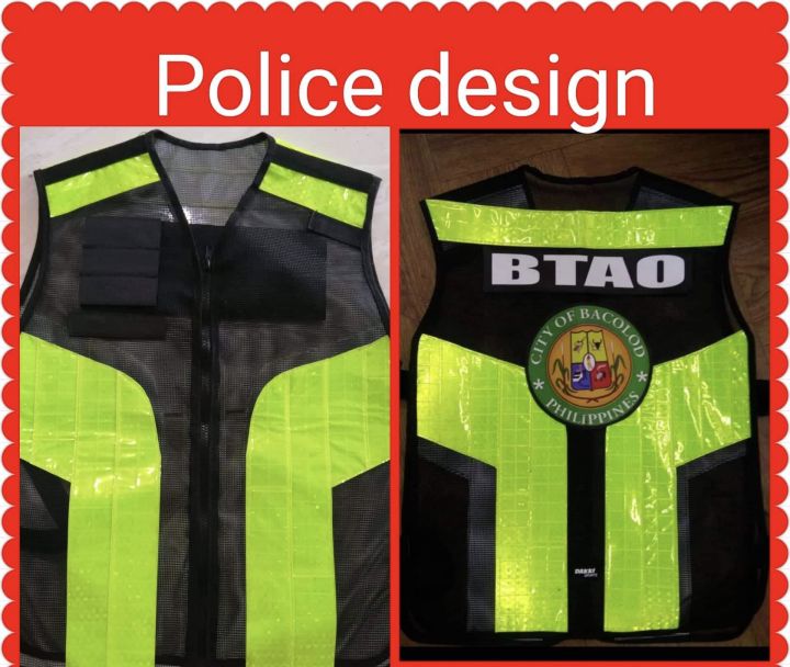 police design reflectorized vest | Lazada PH