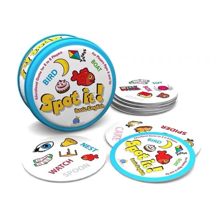 การ์ดเกม dobble spot it card เกมของเล่น เกมจับคู่ภาพ เกมการ์ด บอร์ดเกม ...