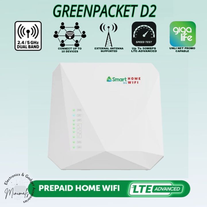 Smart Prepaid Wi-Fi Greenpacket CAT 6 Up To 100mbps Antenna Supported ...