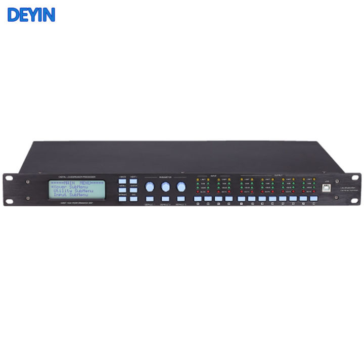 DSP audio processor 4-in-8-out FIR all-pass filter balanced noise gate anti-howling professional ...